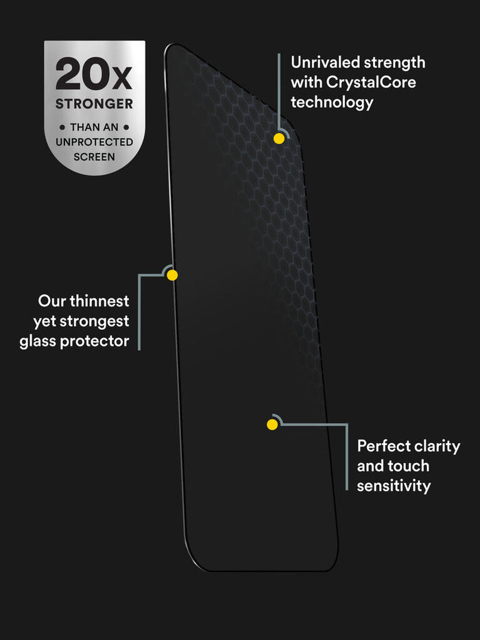 Apex: Ultra-Strong Screen Protector for iPhone 16 Pro | BodyGuardz